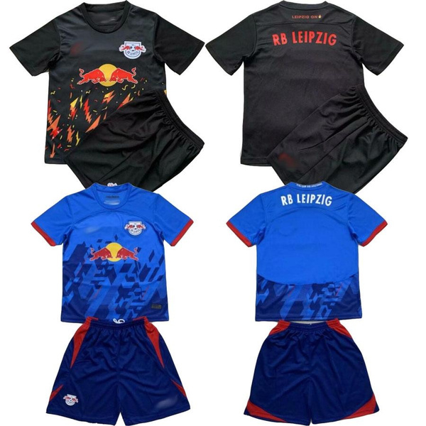RB LEIPZIG ON FIRE 24/25 Soccer Jerseys third Men HAIDARA Set Kids Kit ...