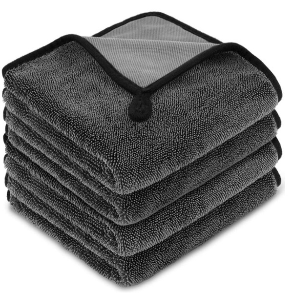 Microfiber Drying Towel for Car, Twisted Loop Washing Cloth,Lint-free ...