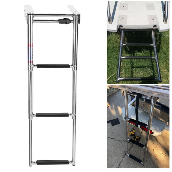 Telescoping Extendable Ladder, Boat Ladder Swim Step Stainless Steel ...