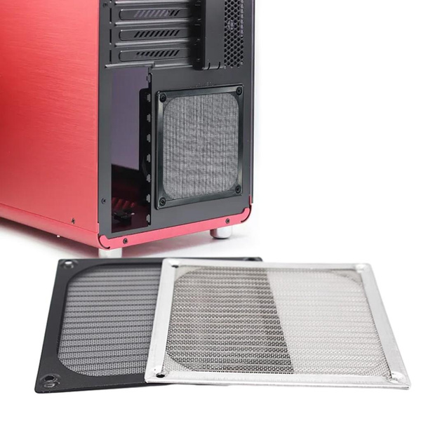 Aluminium Filter Grill Dust Filter Fan Cover Dust Cover Computer PC Fan ...