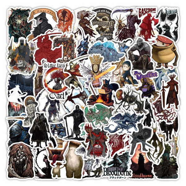 50pcs Bloodborne Stickers Set Video Games Graffiti Waterproof Decals ...