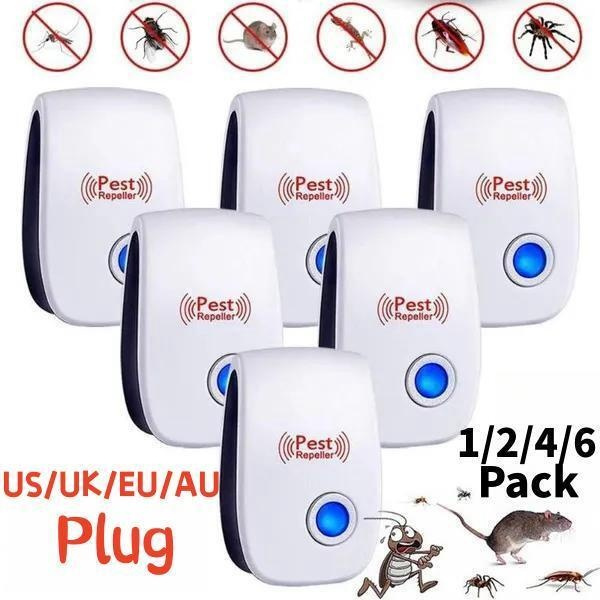 1/2/4/6Pack Ultrasonic Pest Repeller Upgraded Electronic Pest Repellent ...