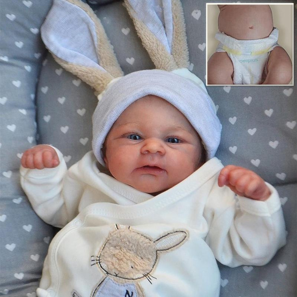 48cm Reborn Baby Already Painted Finished Doll Elijah Awake Newborn ...