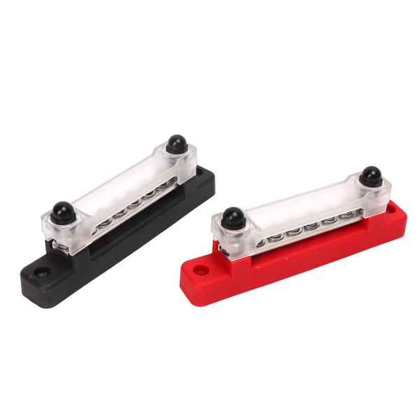 Aramox Terminal Bus Bar, 48V 150A 6 Terminal Bus Bar 2 Studs Battery ...