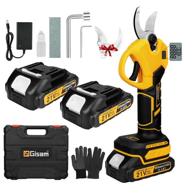 Brushless Pruning Shears Cordless Secateur Branch Cutter Scissor Pruner ...