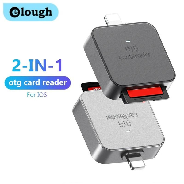 Elough Type C OTG Card Reader For iPhone SD TF Adapter Micro Cable ...