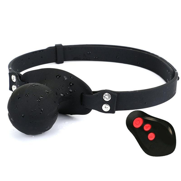 Remote Control Electric Shock Open Mouth Gag Ball Adult Games Slave ...
