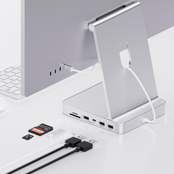 USB C HUB for iMac 24 inch 2021/2023, PULWTOP 7 in 1 USB Hub Adapter ...