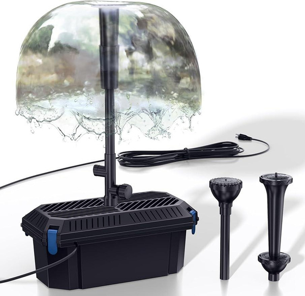 Biling Pond Filter with Water Pump, Koi Pond Filter Box with 660GPH ...