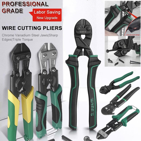 Mini Bolt Cutter Spring Loaded Small Heavy Duty Wire Cable Cutter Wire ...