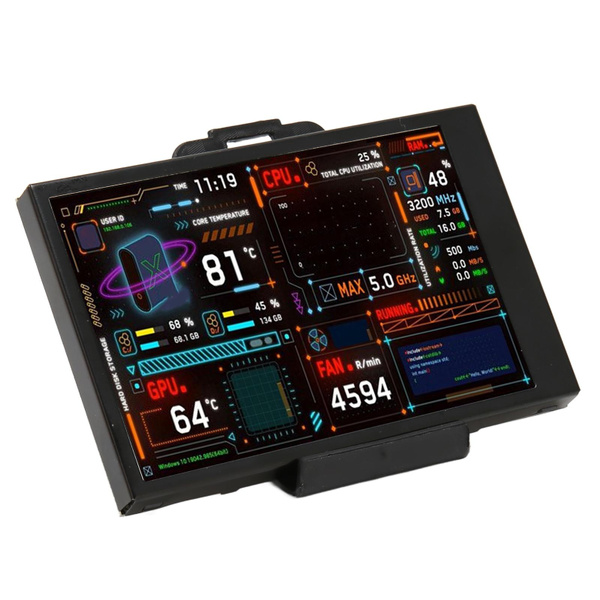 3.5 inch IPS USB Screen, Computer Temp Monitor Theme Editor ...