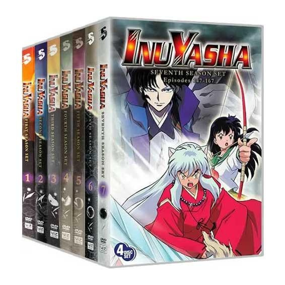 InuYasha Complete Series Season 1-7 DVD (2000-2004) 32Disc Movie Box ...