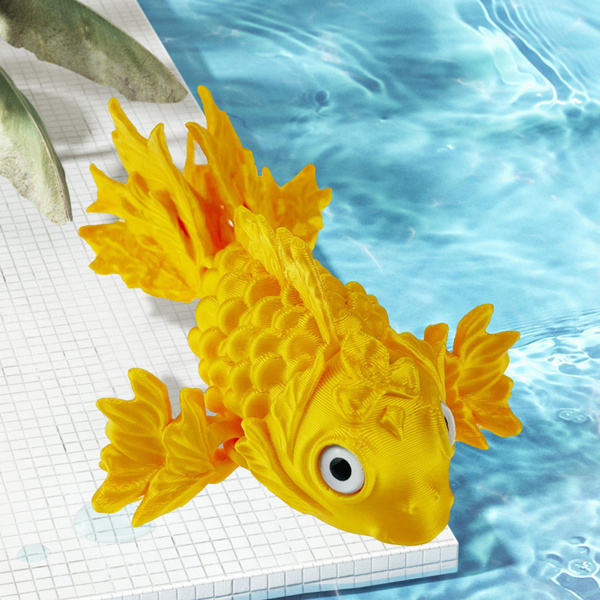3d Printed Fish Toy 3d Printed Fish Action Figure Multi-jointed Movable ...