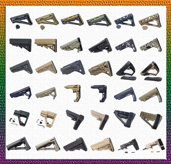 2025SBA4/Airsoft SLR 556 M4 Tactical SBA3 AEG Water Bullet Stock with ...