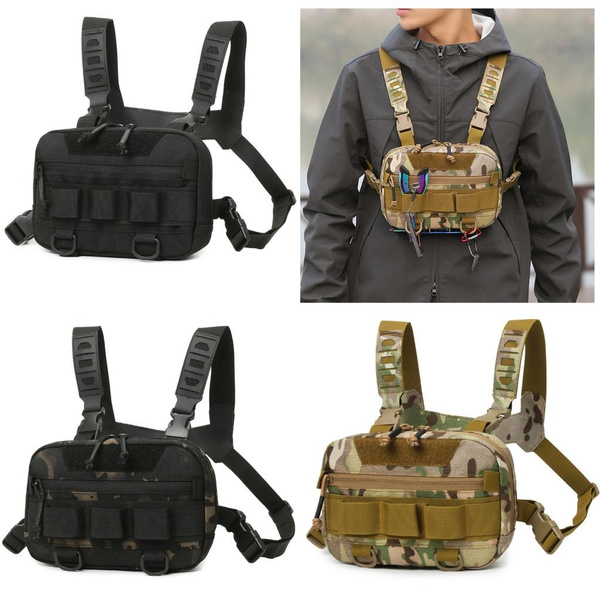 Fishing Chest Bag Tactically Chest Rig Backpacks Running Vest Bag Front ...
