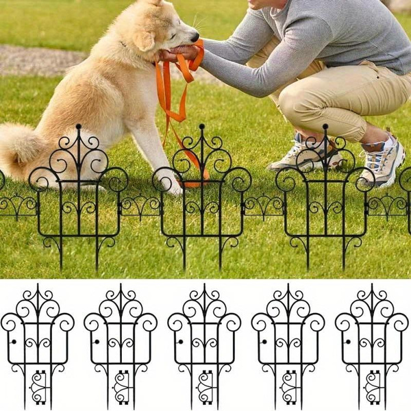 5Pcs Garden Border Edging Fence Decorative Garden Fence Panels Flexible ...