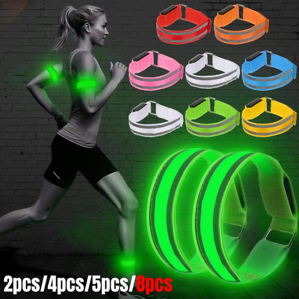2pcs/4pcs/5pcs/8pcs LED Wristband Light Up Bracelet LED Armbands Glow ...