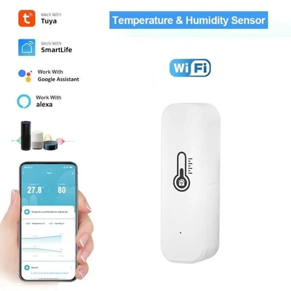 Tuya WiFi Temperature Humidity Sensor SmartLife Remote Monitor For ...