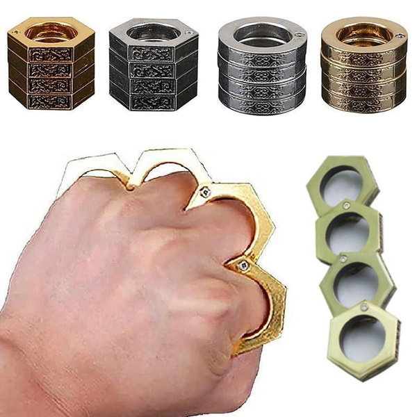 Brass Knuckles Tactical Survival Multi-Functional Self Defense EDC ...
