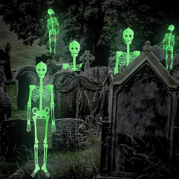 1 Pc Posable Halloween Skeletons, Full Body Posable Joints Skeletons ...