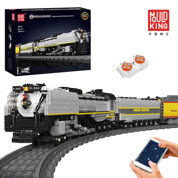 Mould King 12031 Technical Union Pacific 844 Steam Locomotive Building ...