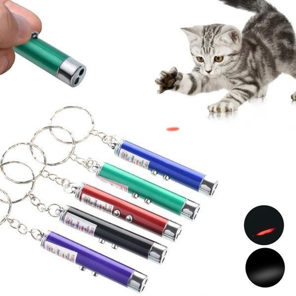 NEW 1pcs Funny pet red laser cat stick LED electronic infrared cat ...