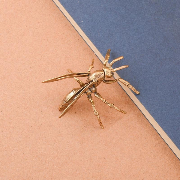 Brass Wasp Ornament Office Desktop Home Decoration Ornament Brass ...