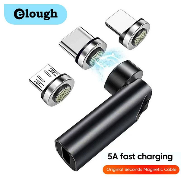 Elough 540° rotatable Type C Magnetic Cable Connector TypeC To los ...