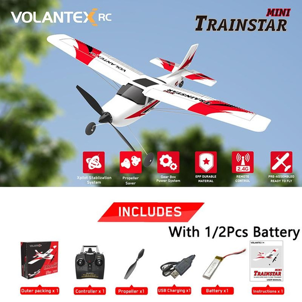 Trainstar RC Plane 2.4GHz 3CH 400mm Wingspan Remote Control Glider ...