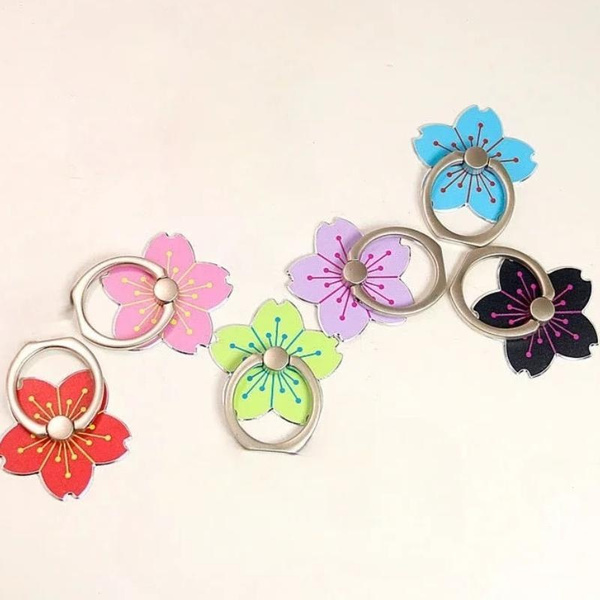 Fashionable Flower Rotating Cell Phone Holder Alloy Cherry Blossom ...