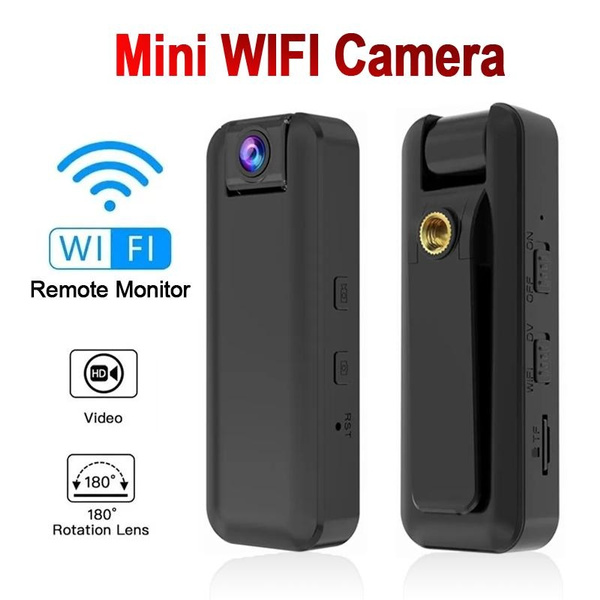 1500mAh Portable Mini WIFI Video Camera 1080P Rotating Lens Real Time ...
