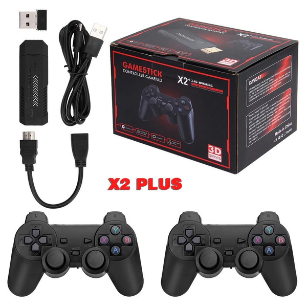 X2 Plus Game Box 2.4G Wireless Console TV Dongle Built-in 3D Android ...