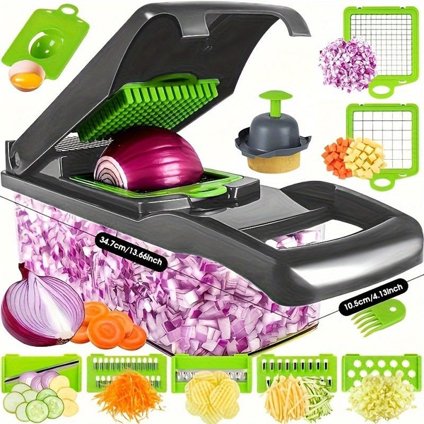 15pcs/set, Upgraded Vegetable Chopper, Multifunctional Fruit Slicer ...