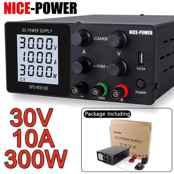 DC Laboratory Power Supply 30V 10A 0-300W Adjustable Switching Power ...