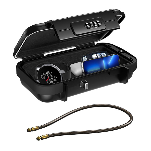 AMIR Portable Safe Box for Travel, Combination Security Case LockBox ...