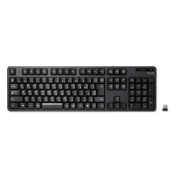 ELECOM Japanese Layout USB 2.4GHz Wireless Basic Keyboard for Computer ... ELECOM Japanese Layout USB 2.4GHz Wireless Basic Keyboard for Computer ...