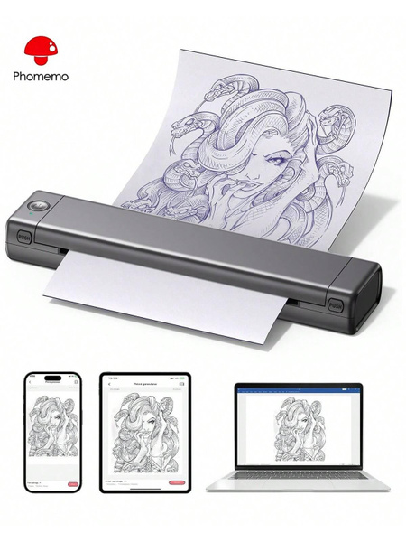 Phomemo Phomemo Tattoo Stencil Printer Kit, M08F Bluetooth Tattoo ...