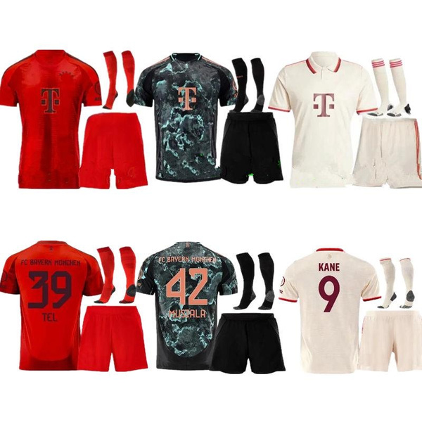 24 25 OLISE 3RD kids Kit Bayern Football uniform 2024 2025 Kane Home ...