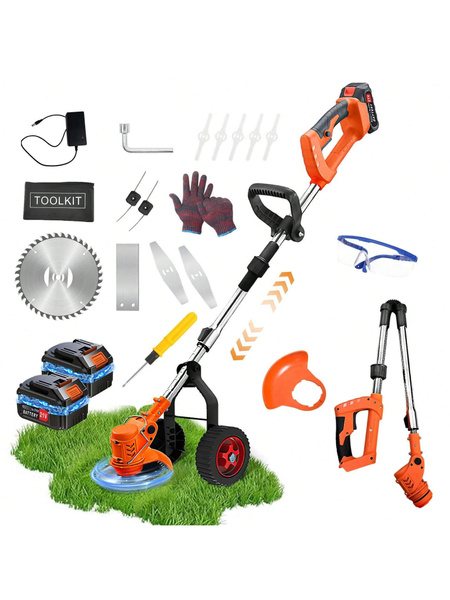 Weeeed Wacker, Cordless Battery Powered Weeed Eater With 2 Batteries ...