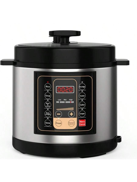 Electric Pressure Cooker 6.34QT, 9-In-1 Pressure Multi-Cooker Stainless ...