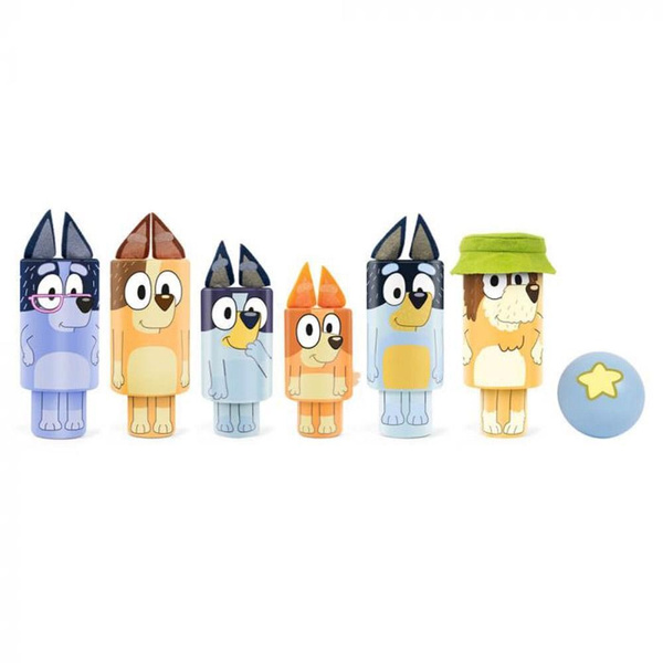 Bluey Wooden Character Skittles | Wish