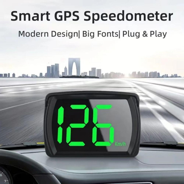 New Speedometer HUD GPS Digital Speed Meter MPH Speedo Head Up Display for Cars Trucks, USB ...