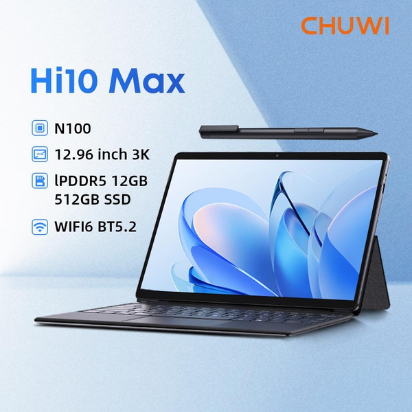 CHUWI Hi10 Max 2 IN 1 Tablet Laptop Intel Core N100 12.96" 3K IPS ...