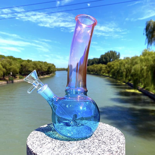 Approx 7.5" Pink Cute Glass Pipes Interesting Glass Water Pipe with ...