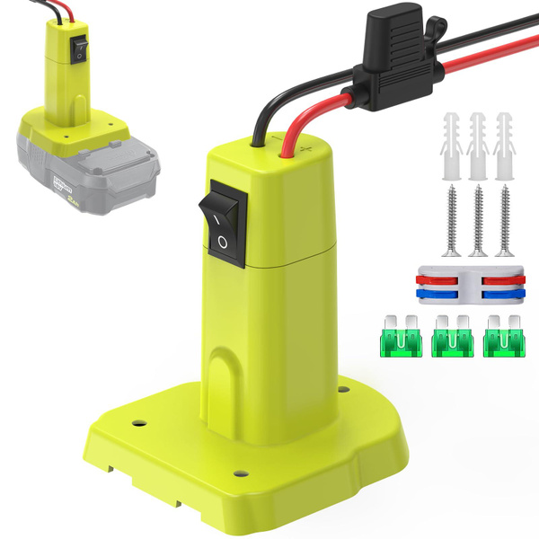 1 Pack Power Wheel Adapter For Ryobi 18V Battery, Upgraded Battery ...