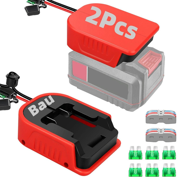 2Pcs For Bauer 20V Battery Adapter,For Power Wheels Adaptor,Diy Charger ...
