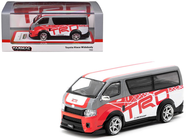 Toyota Hiace Widebody Van RHD "TRD" Gray and White with Red Graphics ...