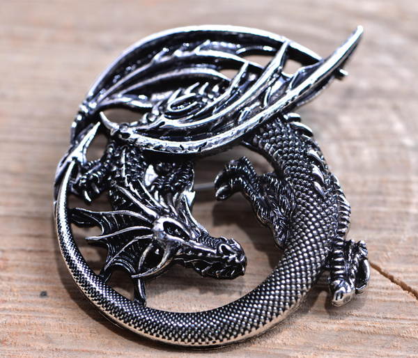 Retro Viking Brooch For Women Dragon Brooch Talisman Jewelry, Gift For ...