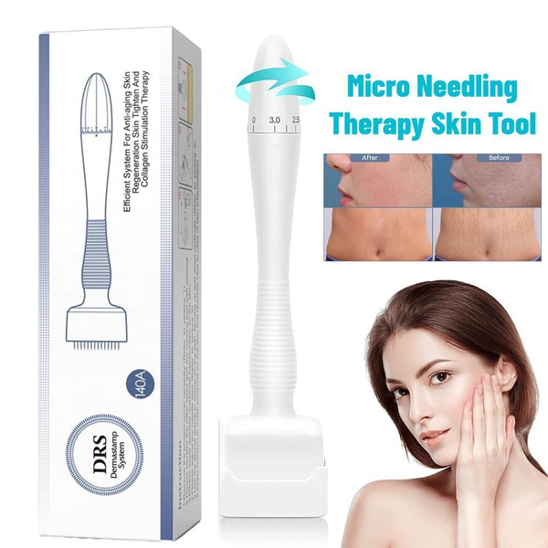 0-3.0mm Derma Roller Stamp Micro Needling Therapy Skin Pin Tool Hair ...