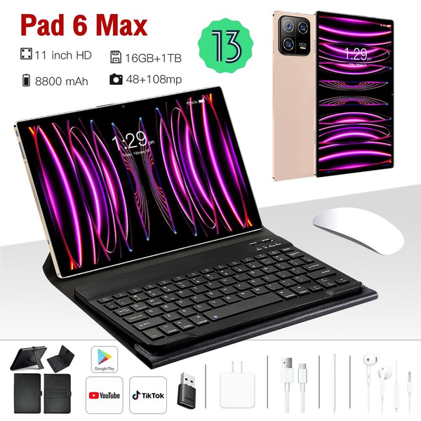 Pad6 Max+ Tablet/laptopt 11” 16GB RAM+1TB ROM Tablet/laptopt, Big ...